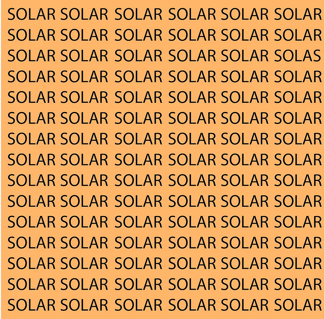 Sólo alguien que es un genio encuentra la palabra 'solas' en medio del ...